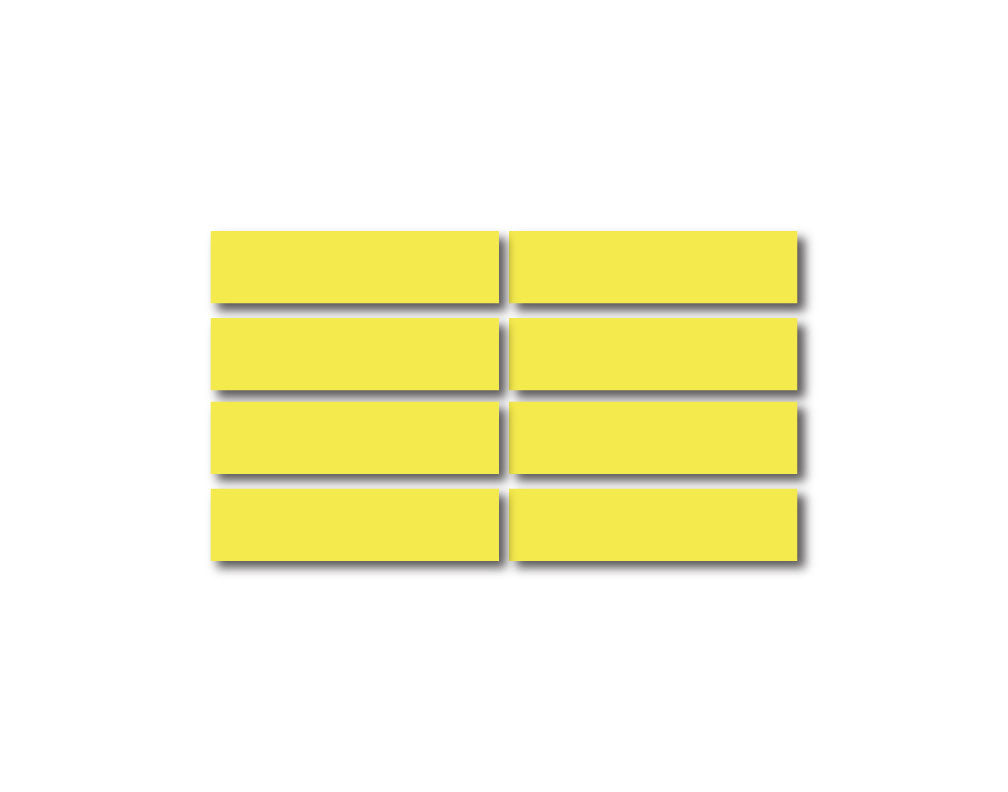 Lime Green Reflective Helmet Bar 8 Pack