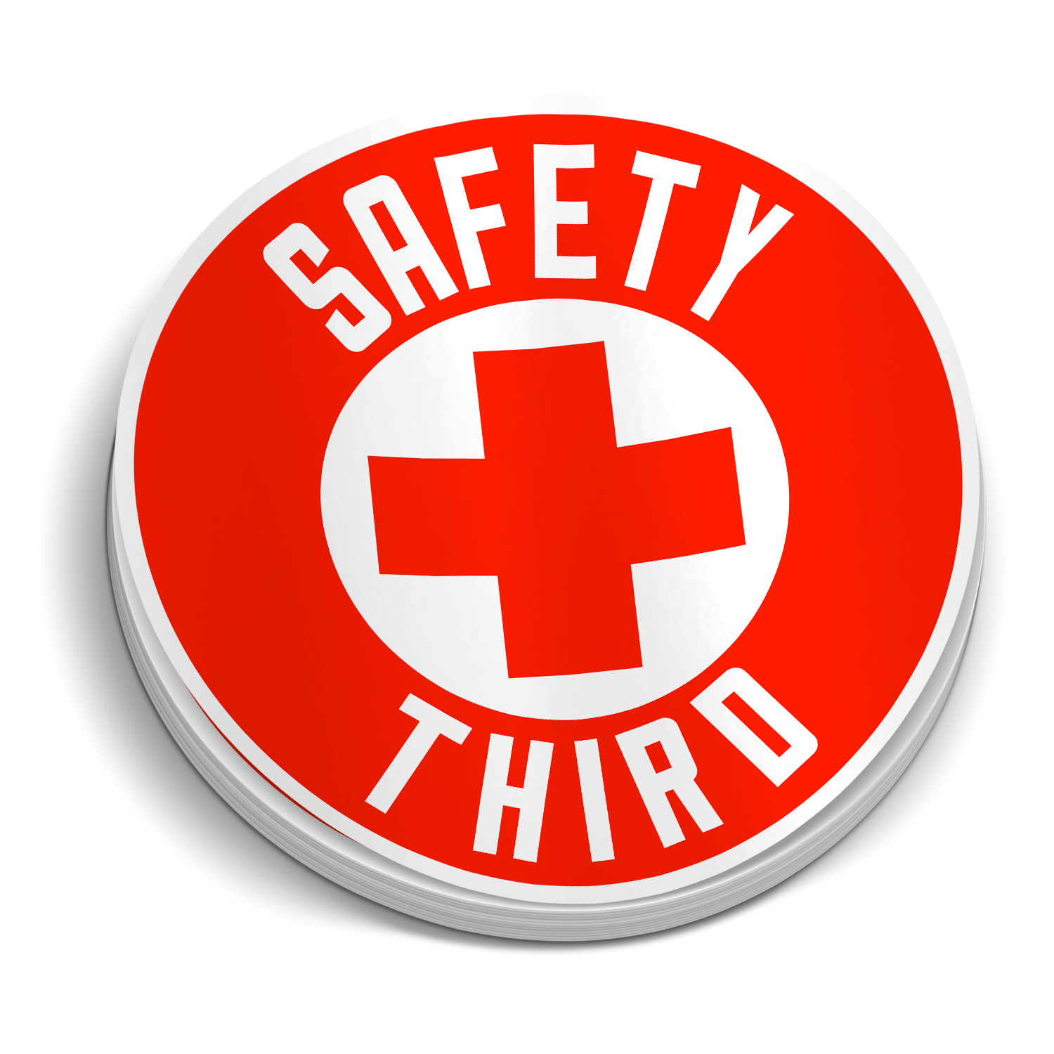 Durable Safety Third Medical Sticker